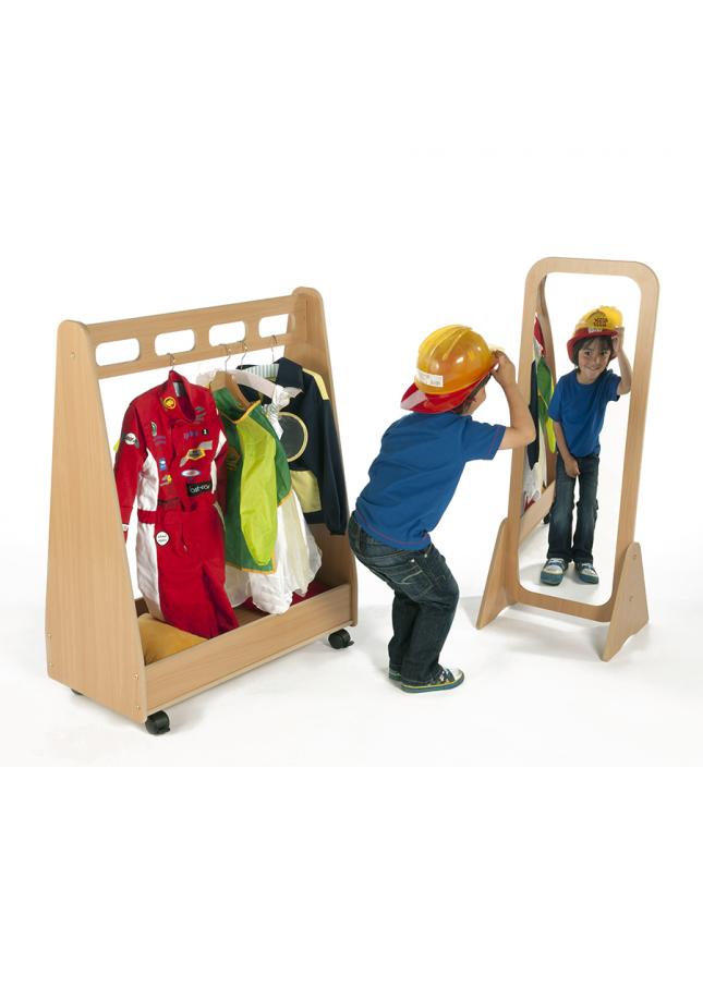 Freestanding Mirror and Dress Up Trolley Kit - Children's Dressing Up ...